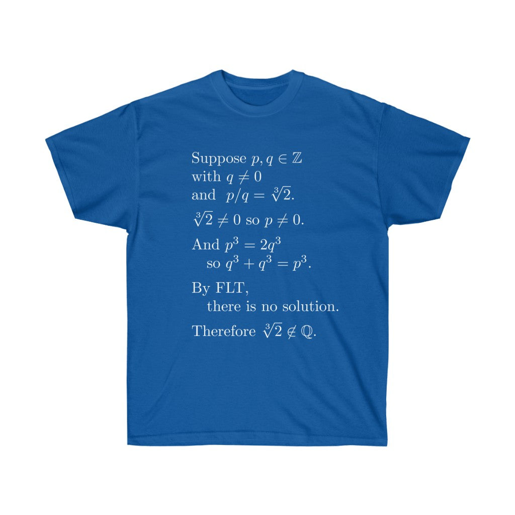 FLT ⇒ √2∉ℚ (unisex) – The Ross Math Program